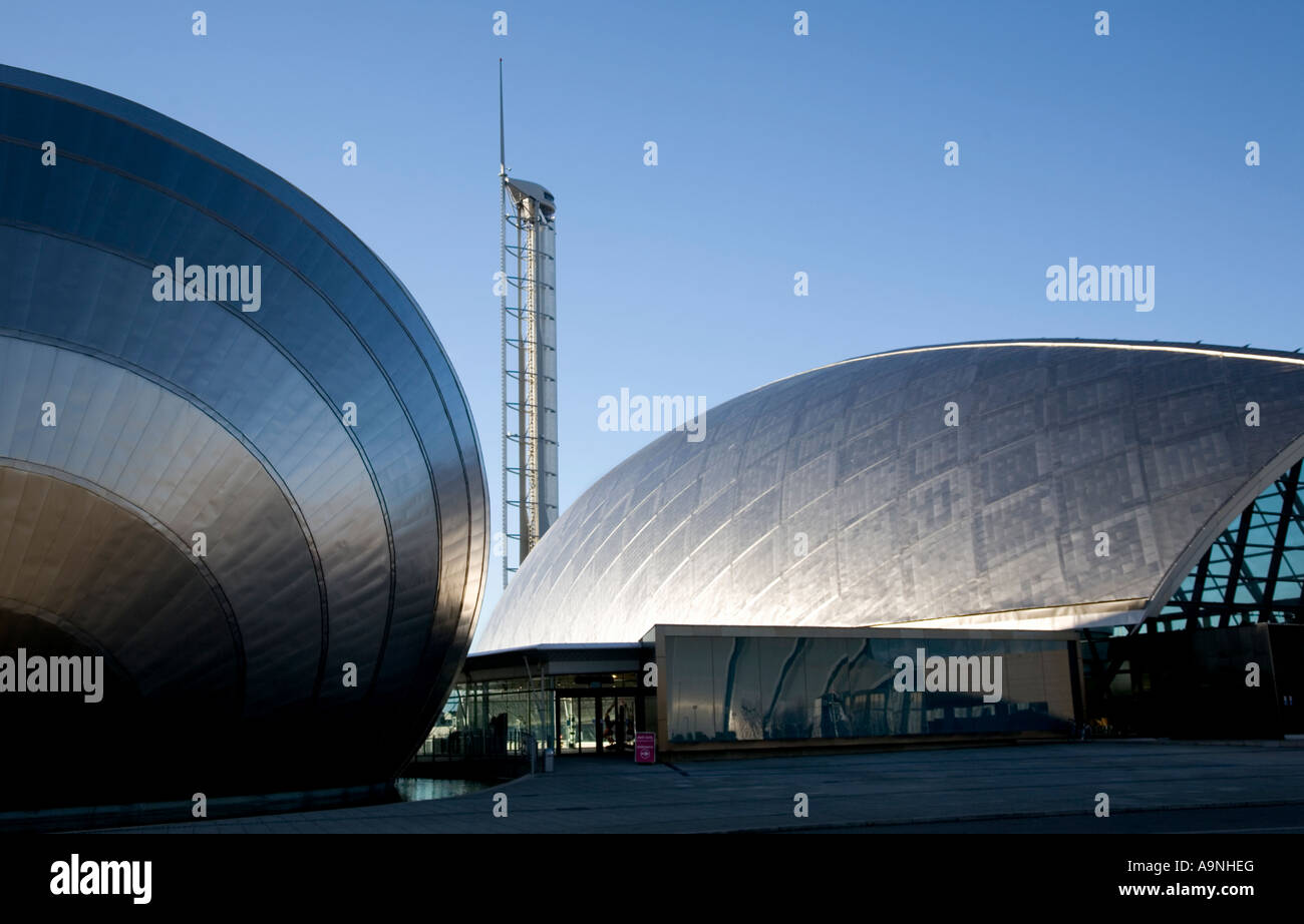 Glasgow pacific quay science centre center imax cinema hi-res stock ...
