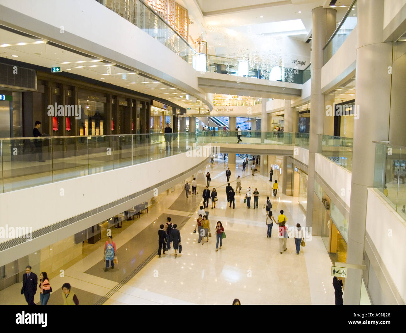 Shopping mall shop at IFC international finance center Hong Kong China ...