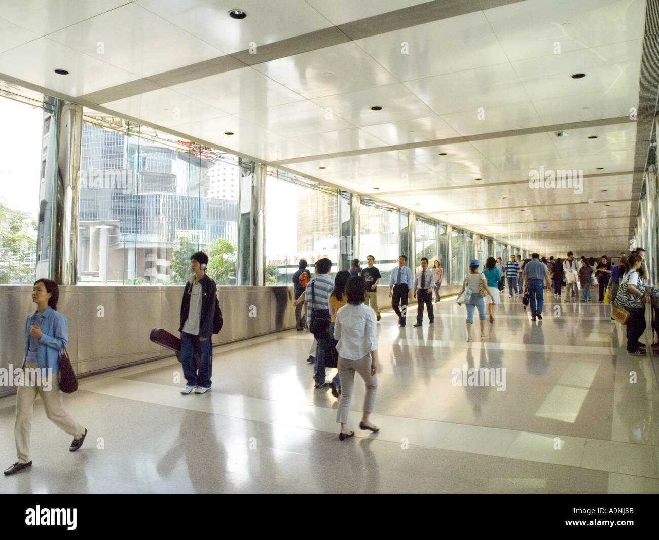 Pedestrian bridge between Pacific Place and Admiralty Hong Kong China ...