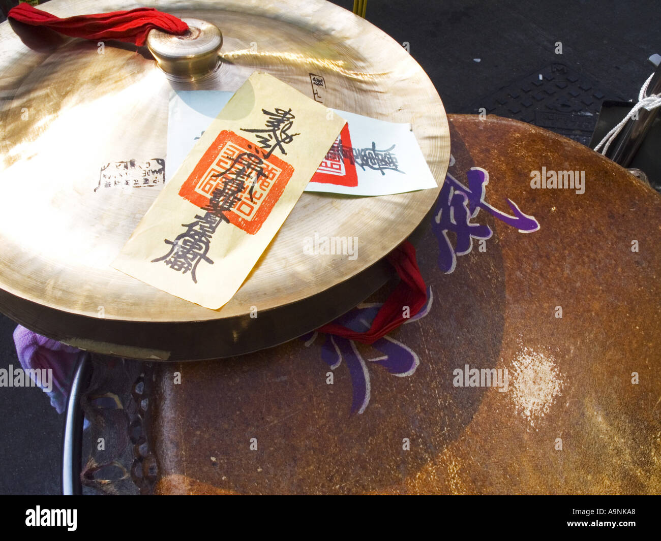 Music instrument gong used in most festival in china tin hau festival ...