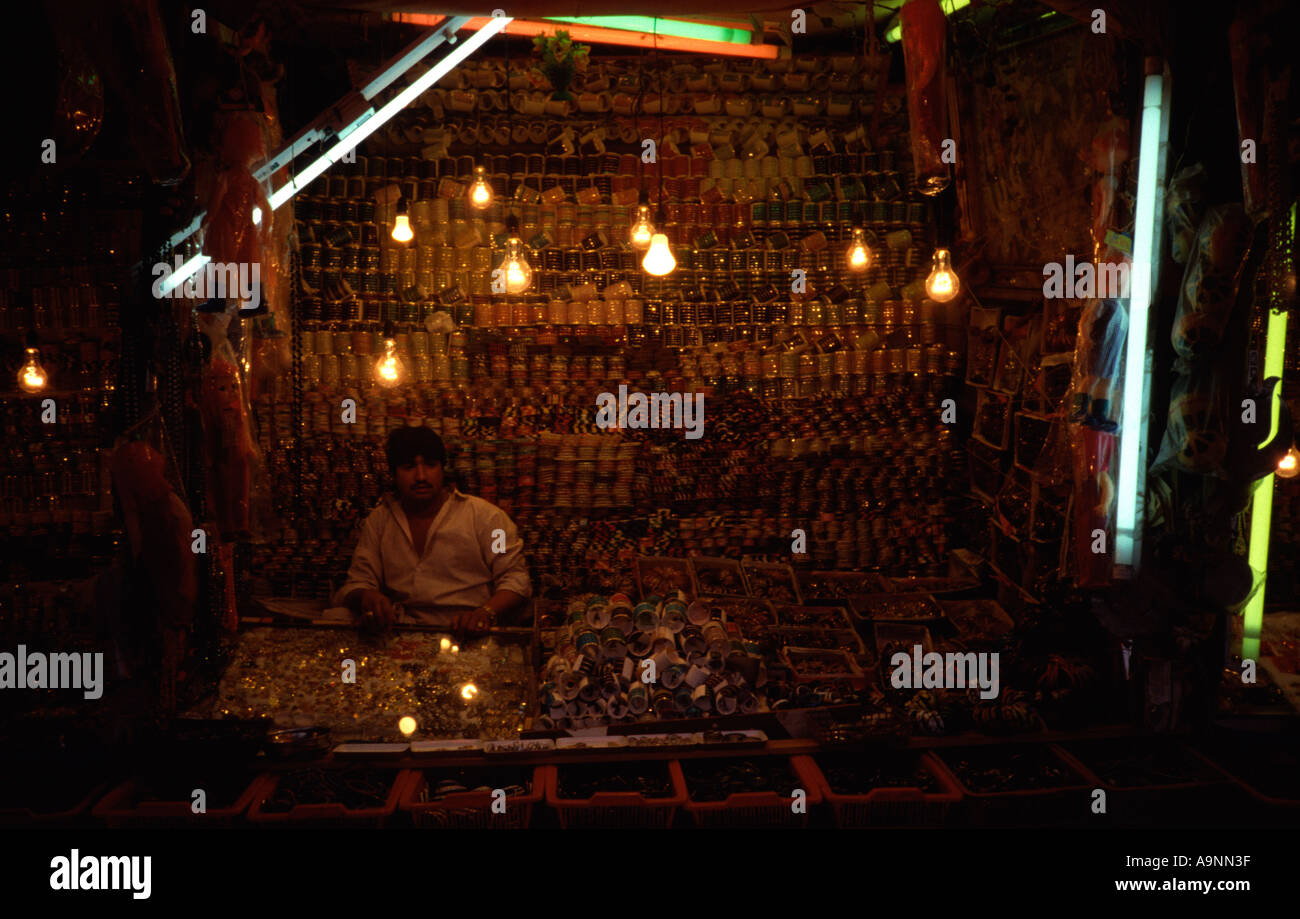 A Pakistani store owner watches over his store in Rowalpindi Stock ...