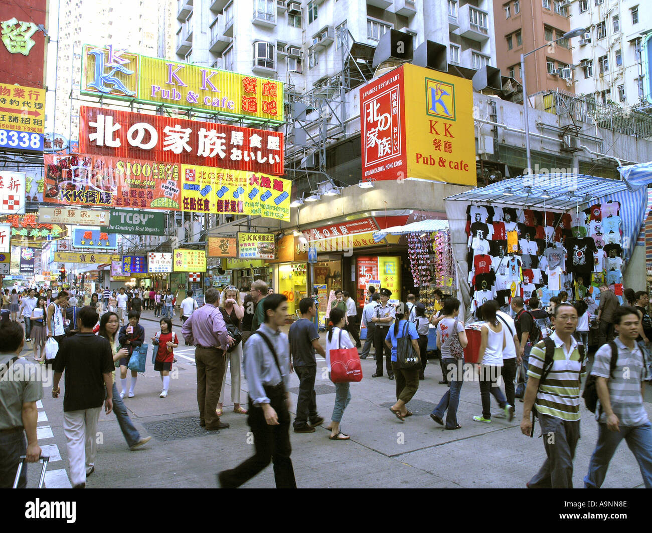 China Hong Kong Mong Kok Famous Tung Choi Street Women Street Lady Or