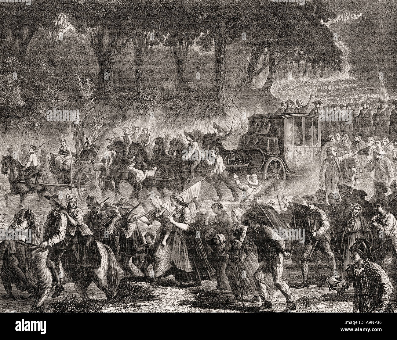French revolution paris mob hi-res stock photography and images - Alamy