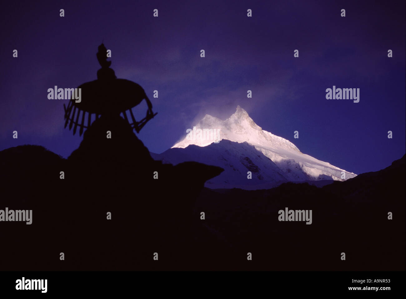 Mount Manaslu in Nepal Stock Photo - Alamy