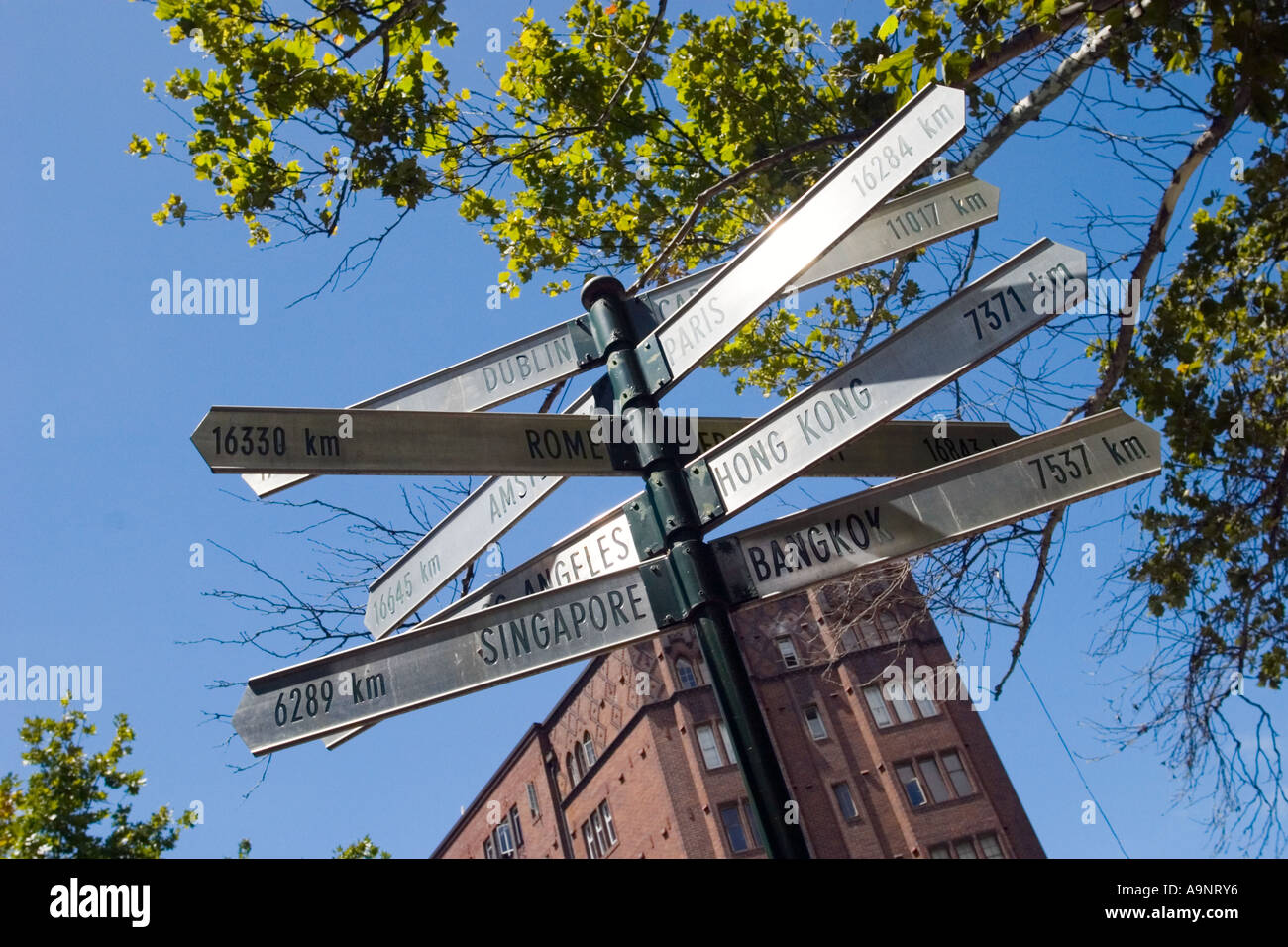 Destination signs Sydney Stock Photo - Alamy