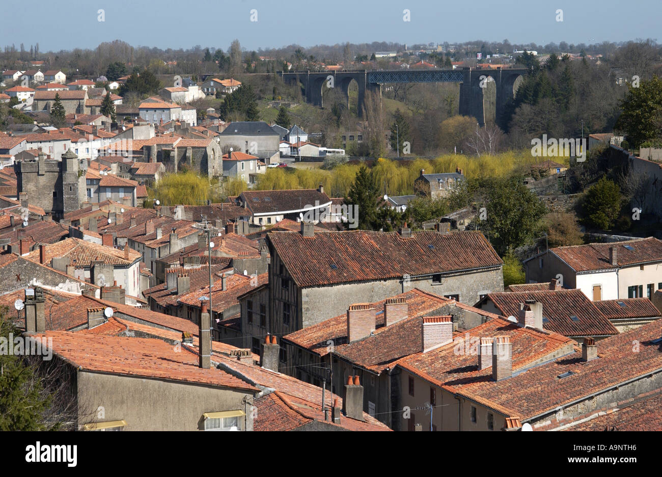 St. Jacques medieval district Parthenay France Stock Photo - Alamy