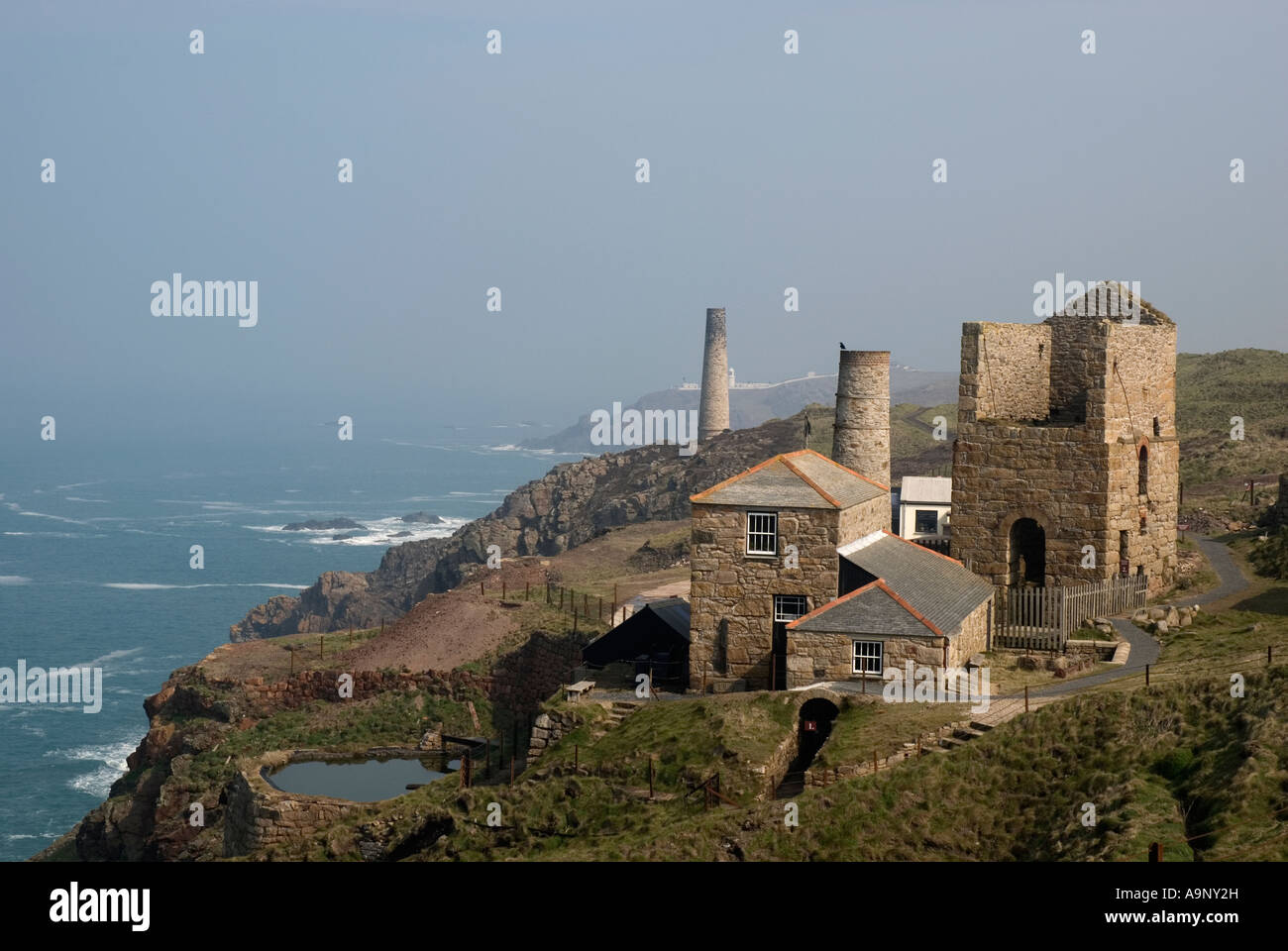 Levant pump house Cornwall England Stock Photo - Alamy