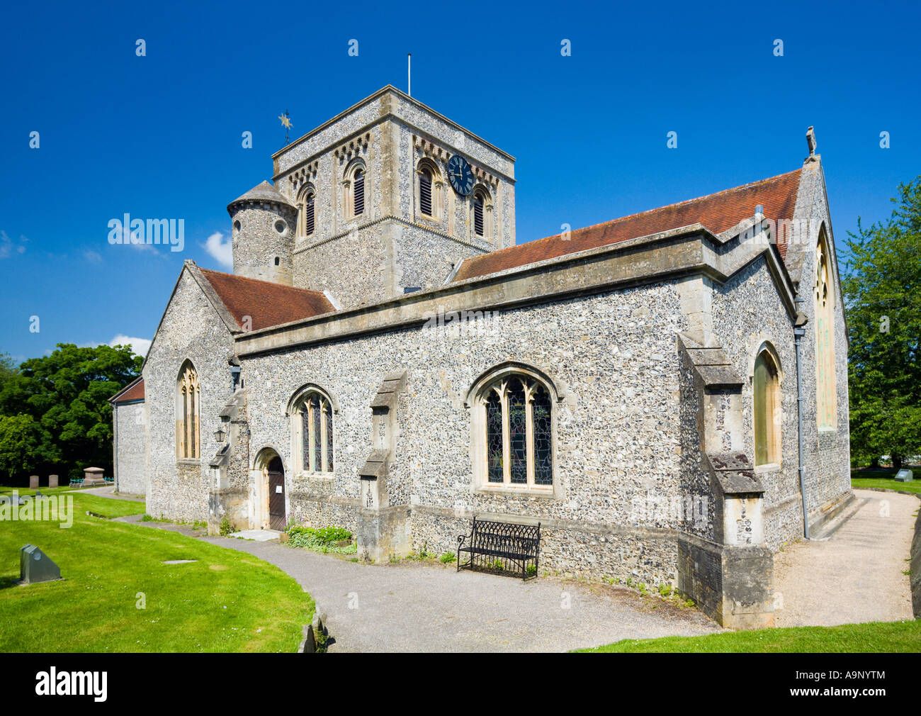 The Norman church of St Mary s was restored in 1848 in Kingsclere ...