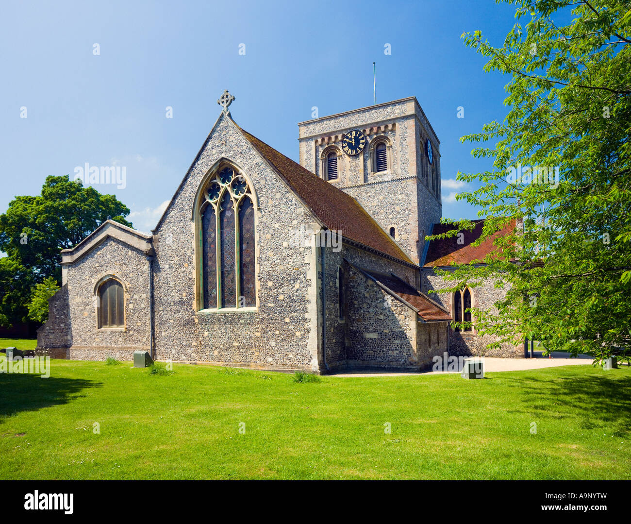 The Norman church of St Mary s was restored in 1848 in Kingsclere ...