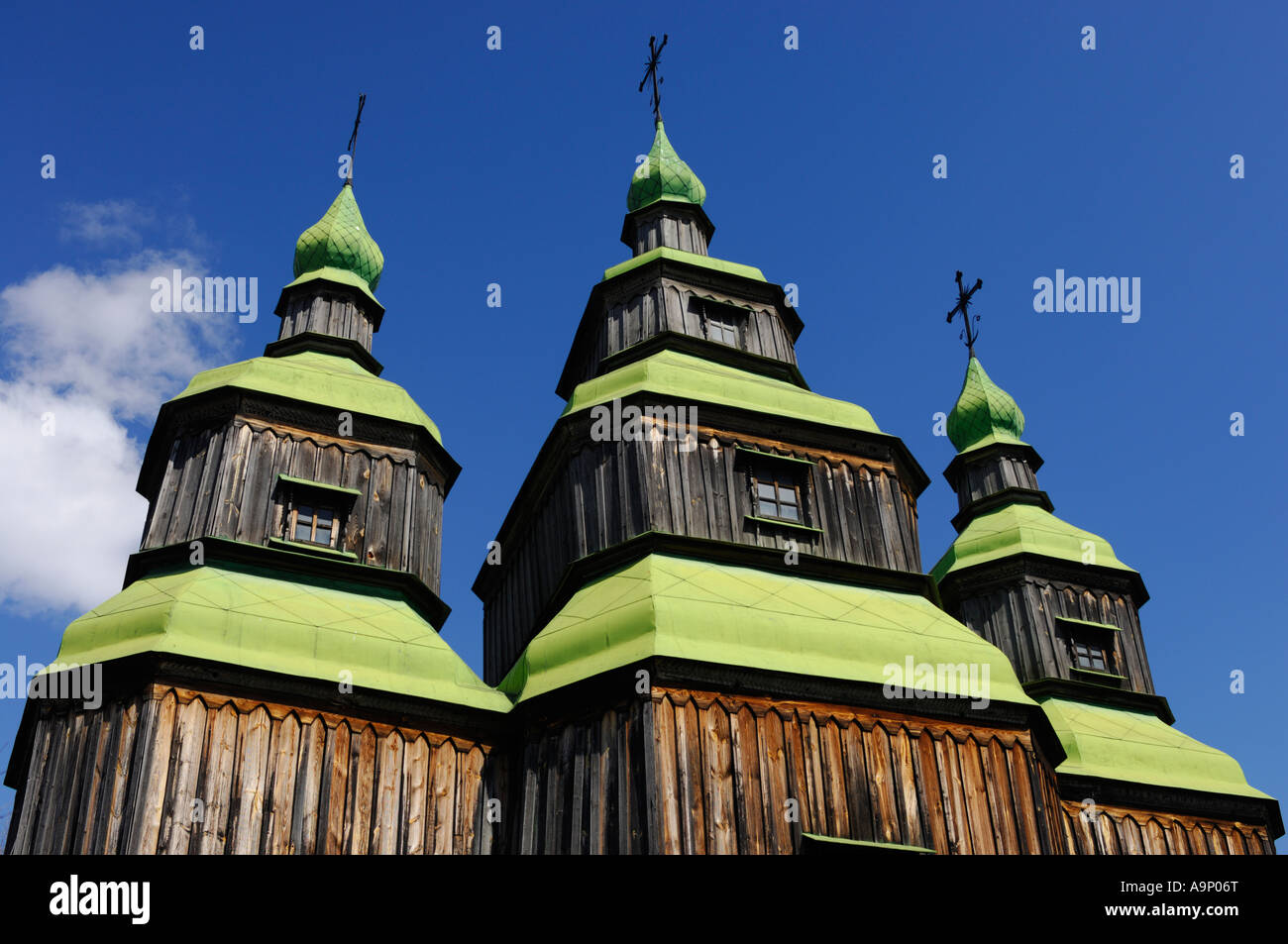 Ancient wooden orthodox church in Ukraine Stock Photo - Alamy