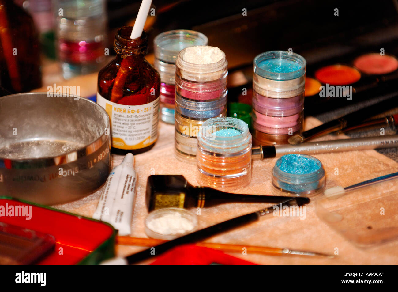 Professional makeup set instruments hi-res stock photography and images ...