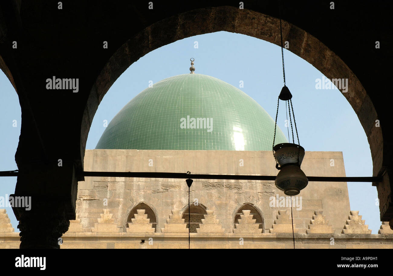 Green Mosque roof, The Citadel, Cairo Stock Photo - Alamy