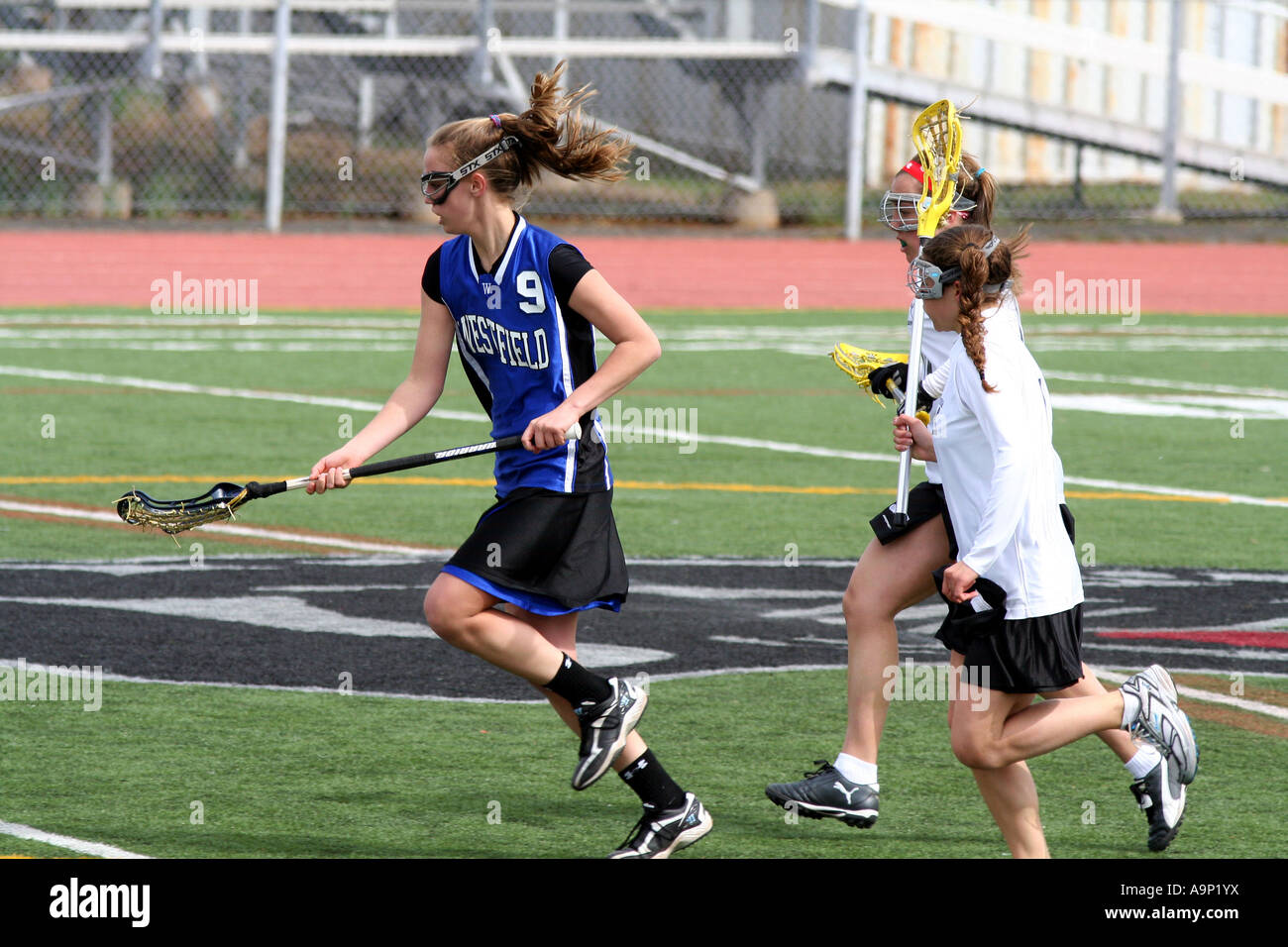 A girls high school Lacrosse game Stock Photo - Alamy