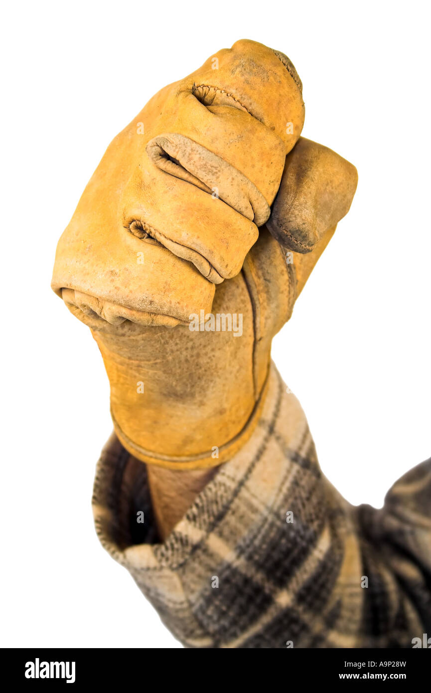 Closed fist. Workers fight Stock Photo - Alamy