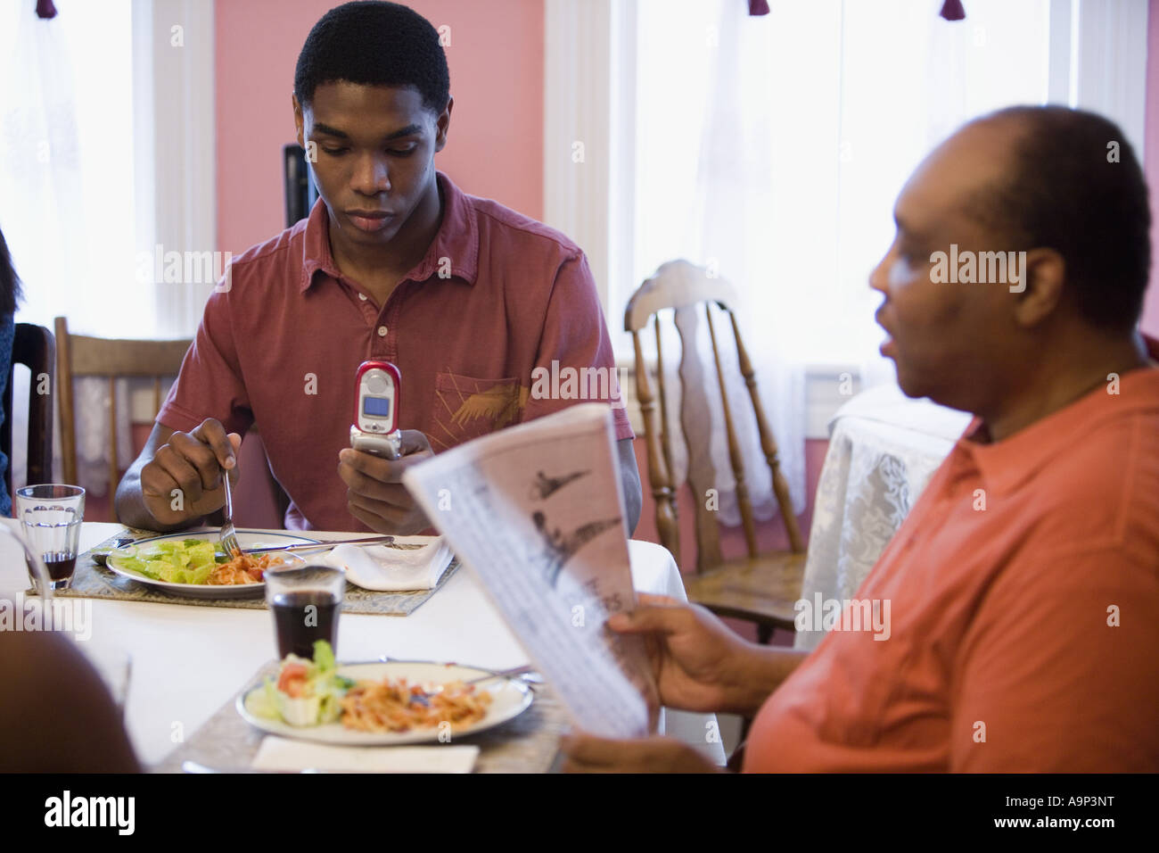 American table manners hi-res stock photography and images - Alamy