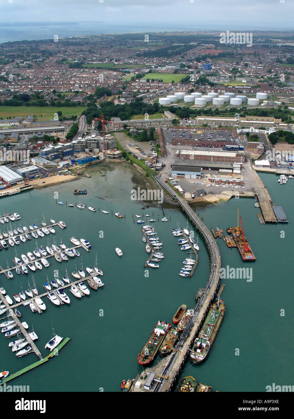 Ships in portsmouth harbour england hi-res stock photography and images ...
