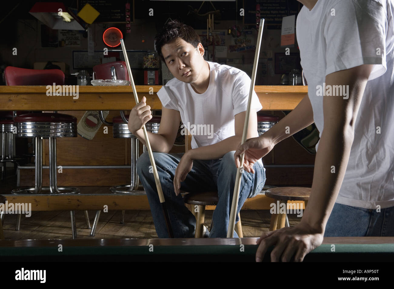 Three Cue Sticks High Resolution Stock Photography and Images - Alamy