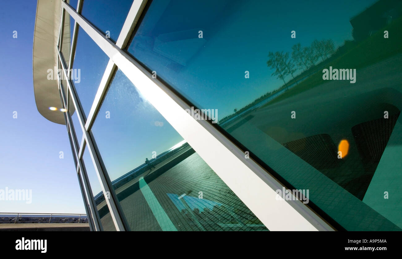 Closeup of windows of Calatrava wing of Milwaukee Art Museum Milwaukee ...