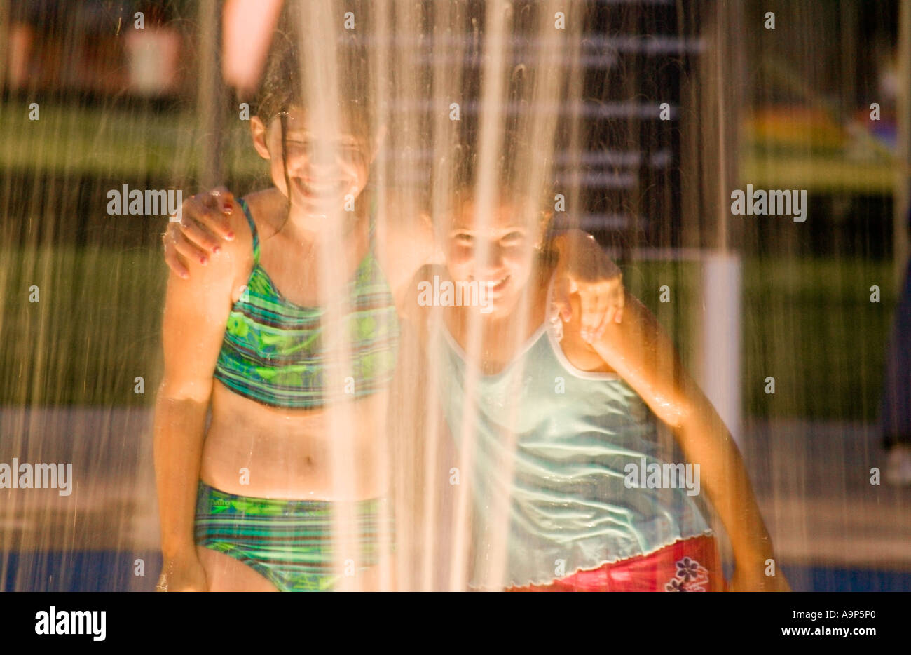 Fountain girl soaking wet hi-res stock photography and images - Alamy