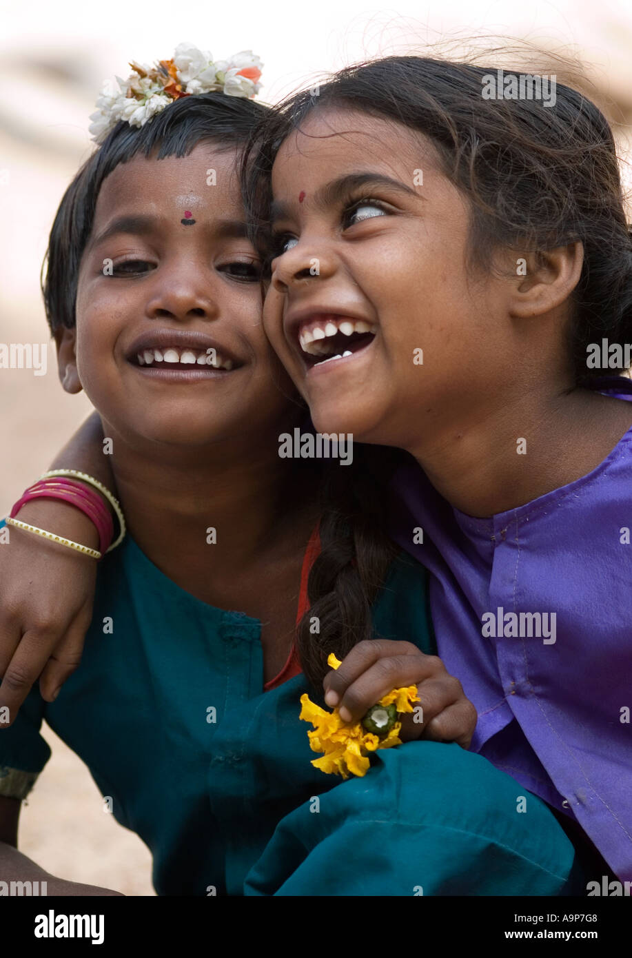 Young smiling happy Indian children. South India Stock Photo - Alamy