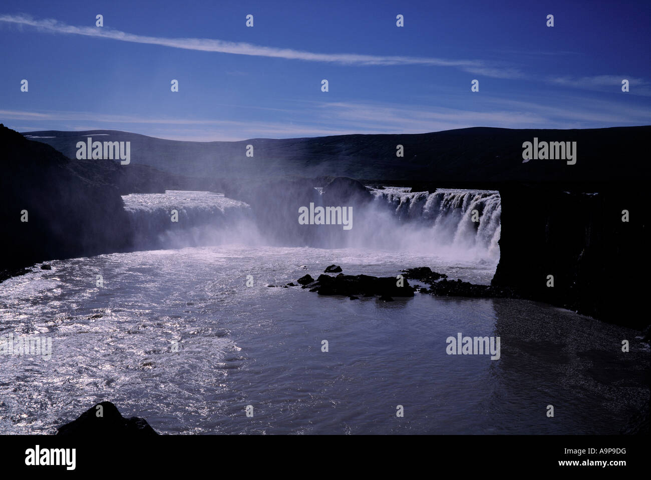 Godafoss in north of Iceland Stock Photo - Alamy