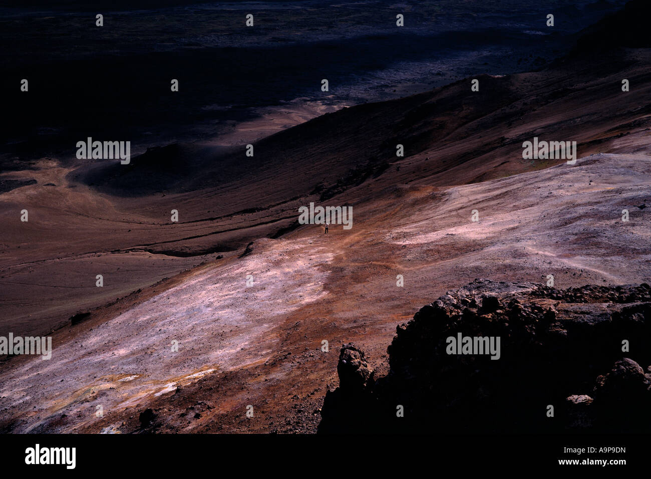 The geothermal area in Namaskard north of Iceland Stock Photo - Alamy