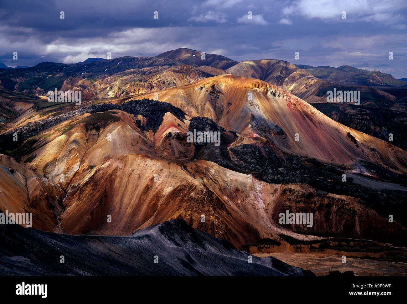 Nice scenery in Landmannalaugar Iceland Stock Photo - Alamy