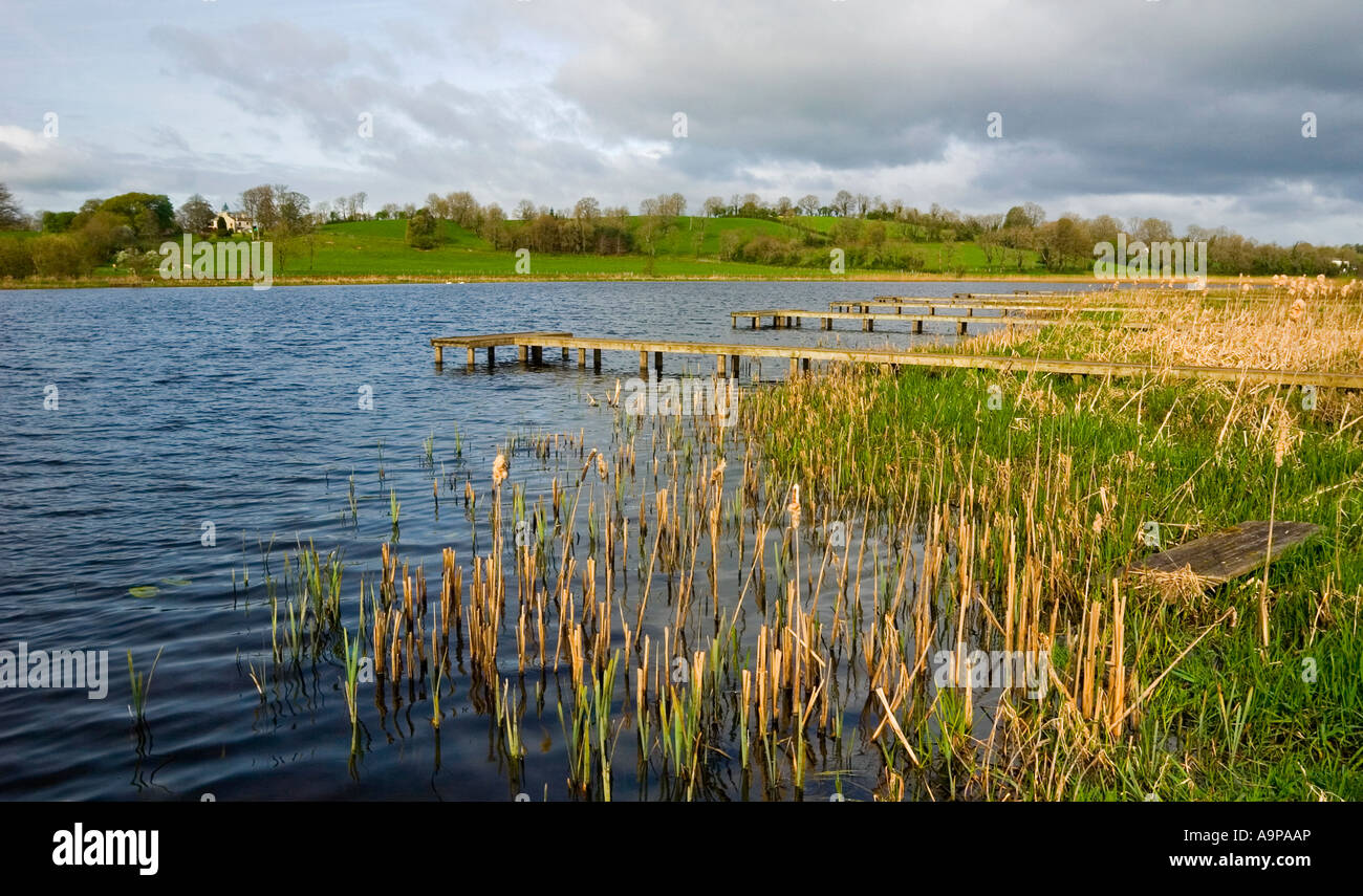 Upper Lough Erne near Enniskillen in County Fermanagh Northern Ireland ...