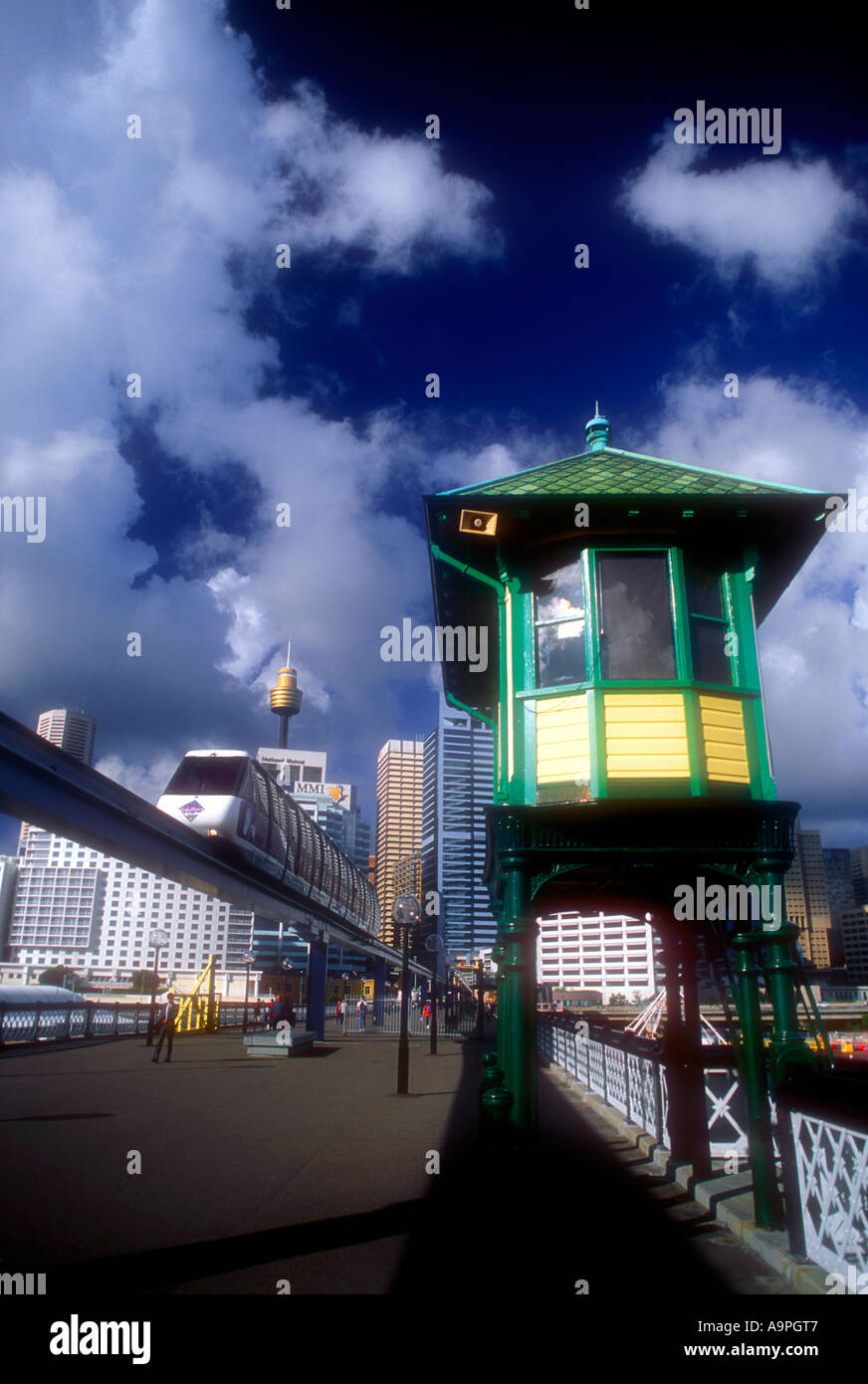 Darling harbor sydney monorail hi-res stock photography and images - Alamy