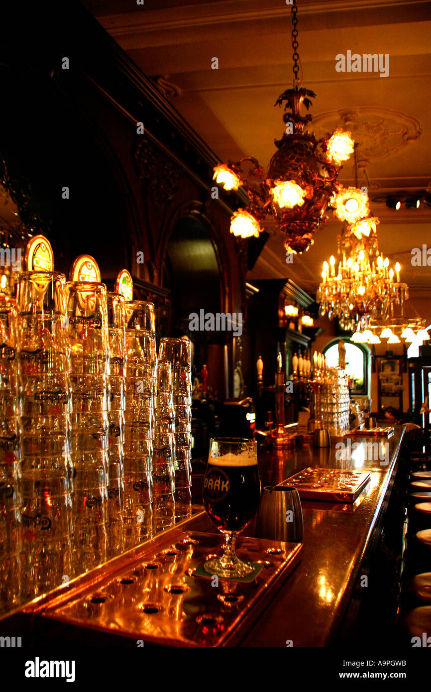 An Edwardian Style bar in the centre of Copenhagen Denmark Stock Photo ...