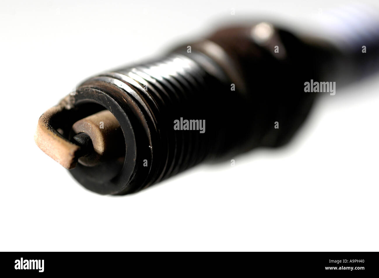 spark plug close up against white background Stock Photo - Alamy