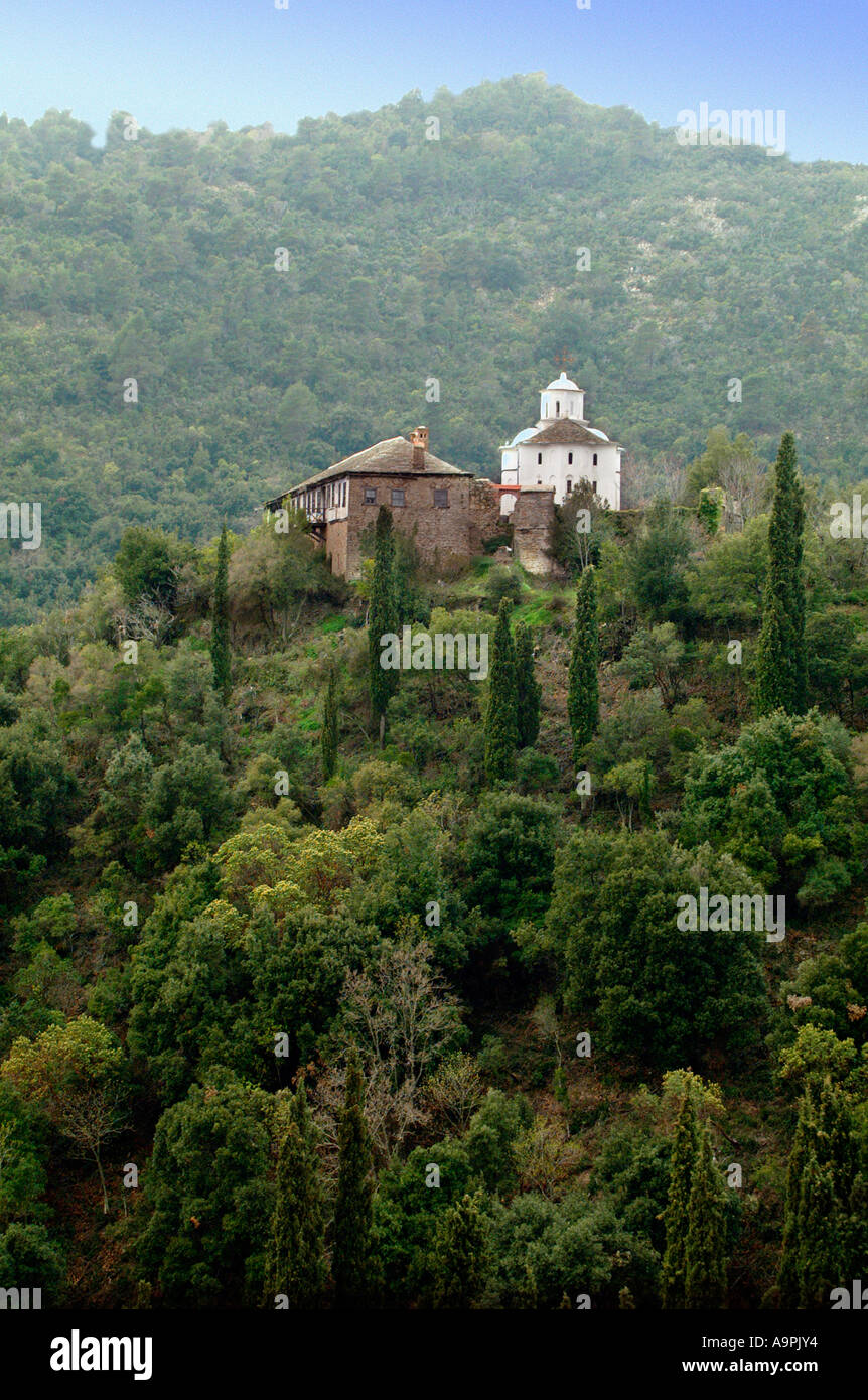Zografos mount athos Greece Greek orthodox Christian Monastery church ...