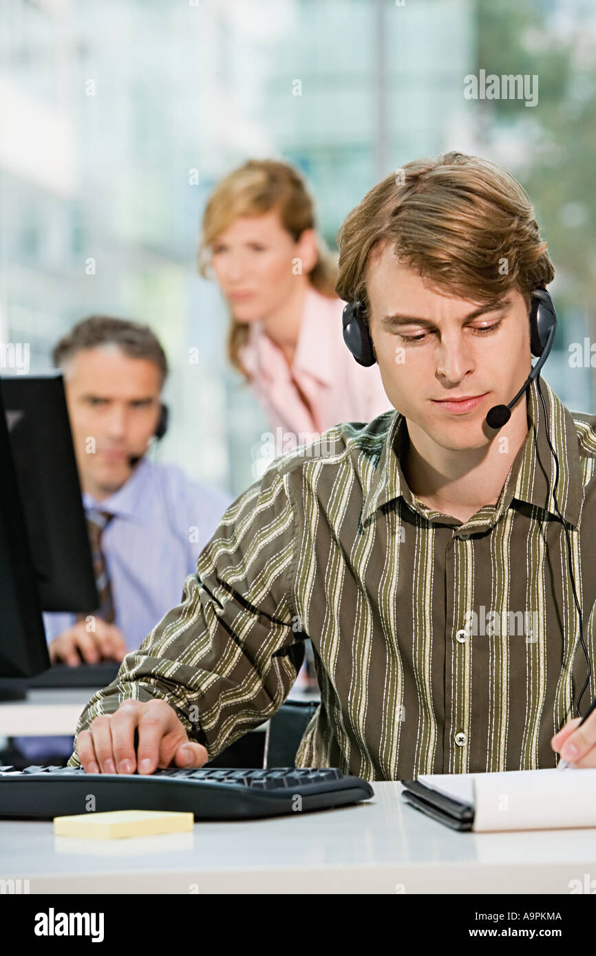Call centre workers hi-res stock photography and images - Alamy