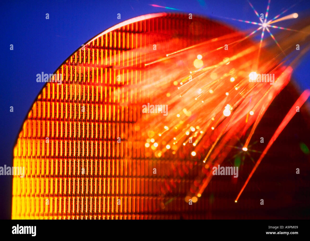 CCD IC wafer and fiber optics Stock Photo - Alamy