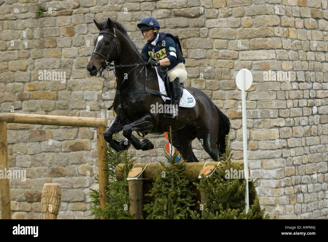 Three Day Event Rider Polly Jackson Taking part in the Cross Country ...
