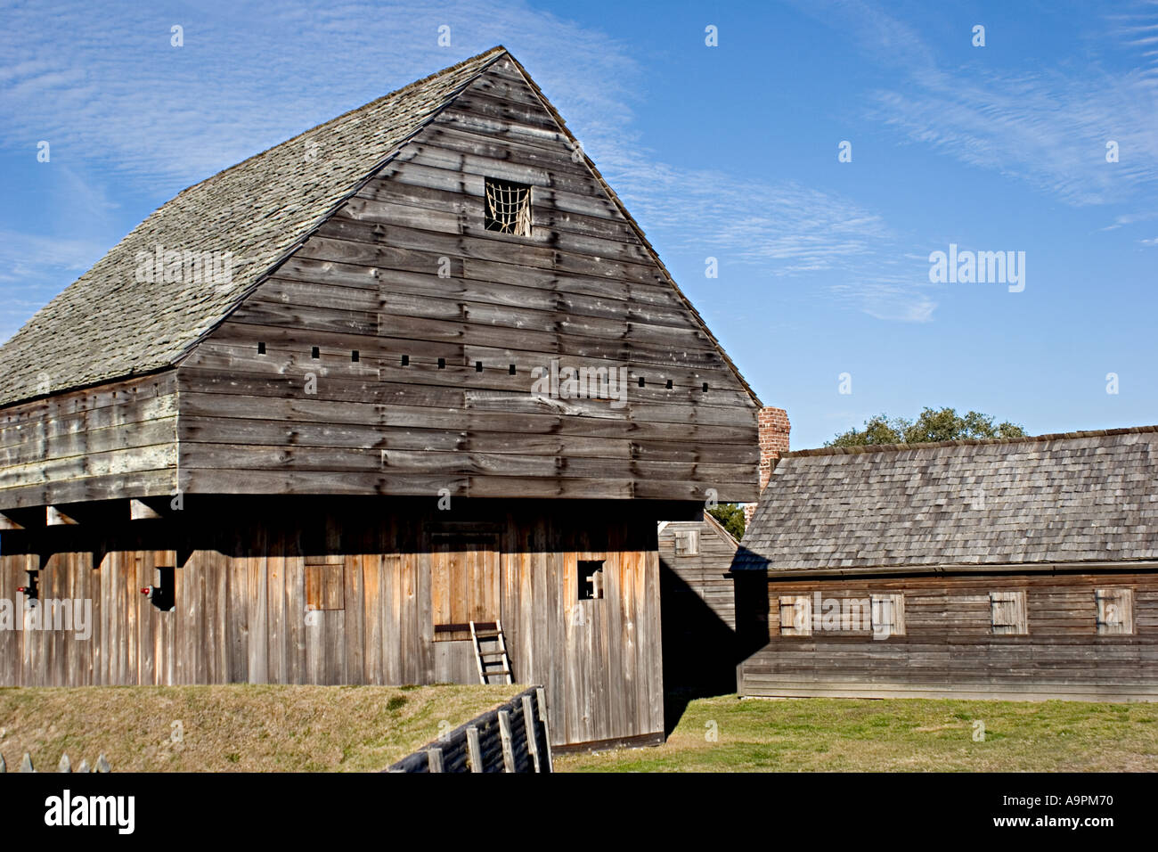 Fort King George structure Stock Photo - Alamy