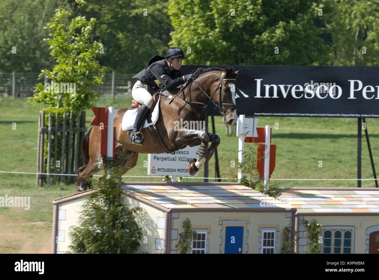 Three Day Event Rider Bundy Philpot Taking part in the Cross Country ...