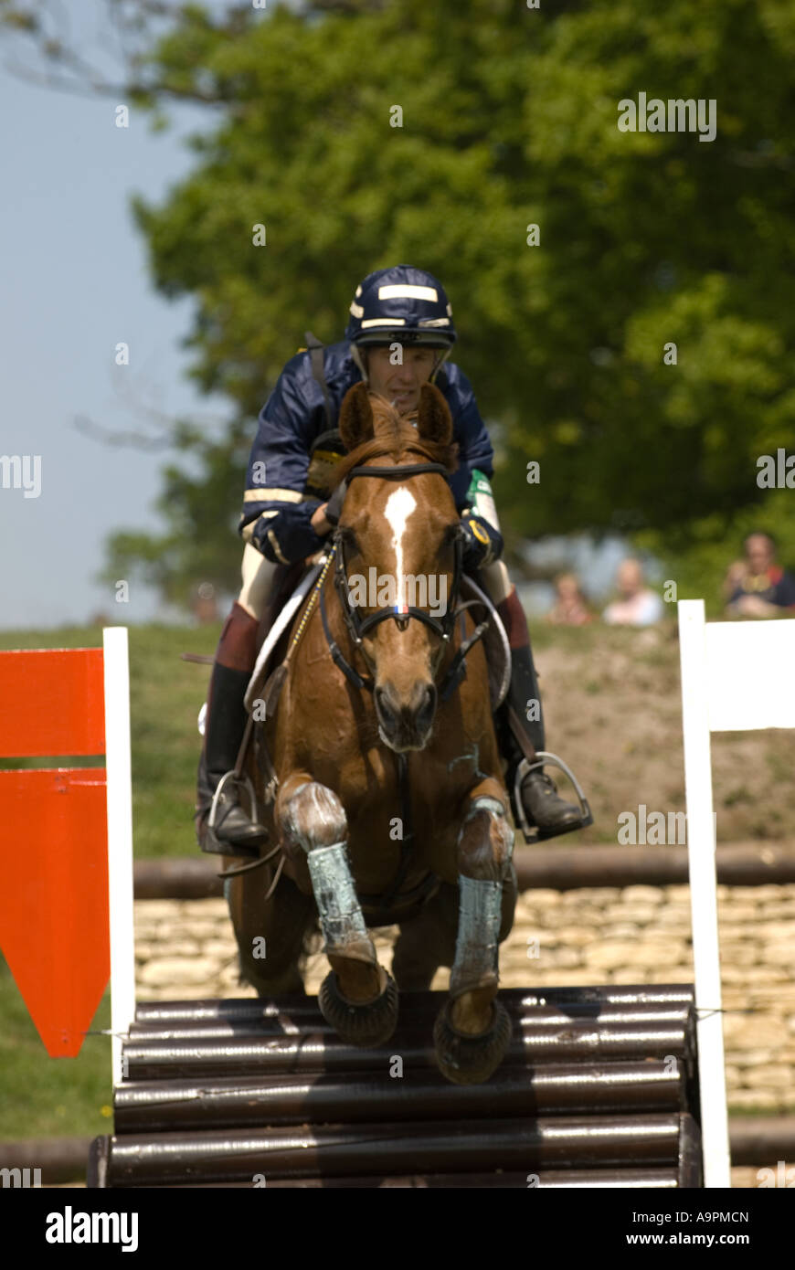 Three Day Event Rider Jean-Luc Bigot Taking part in the Cross Country ...