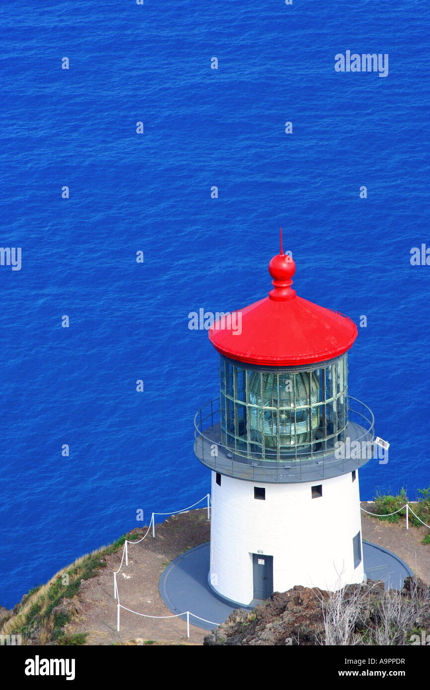 Makapu'u lighthouse on Oahu Hawaii Stock Photo - Alamy