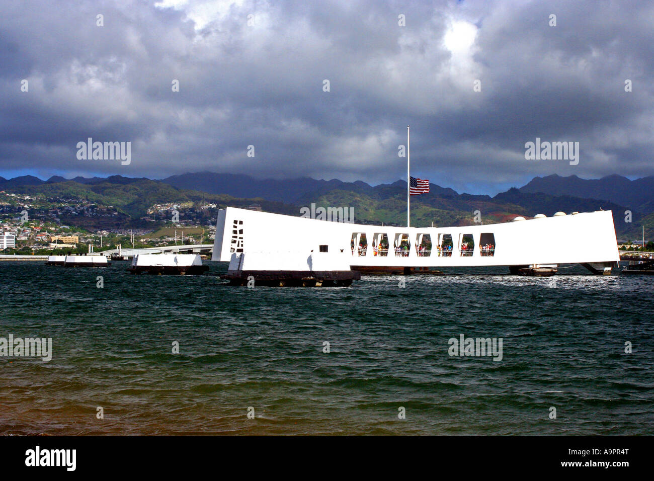 USS Arizona National Monument and cemetery Pearl Harbor Hawaii Stock ...