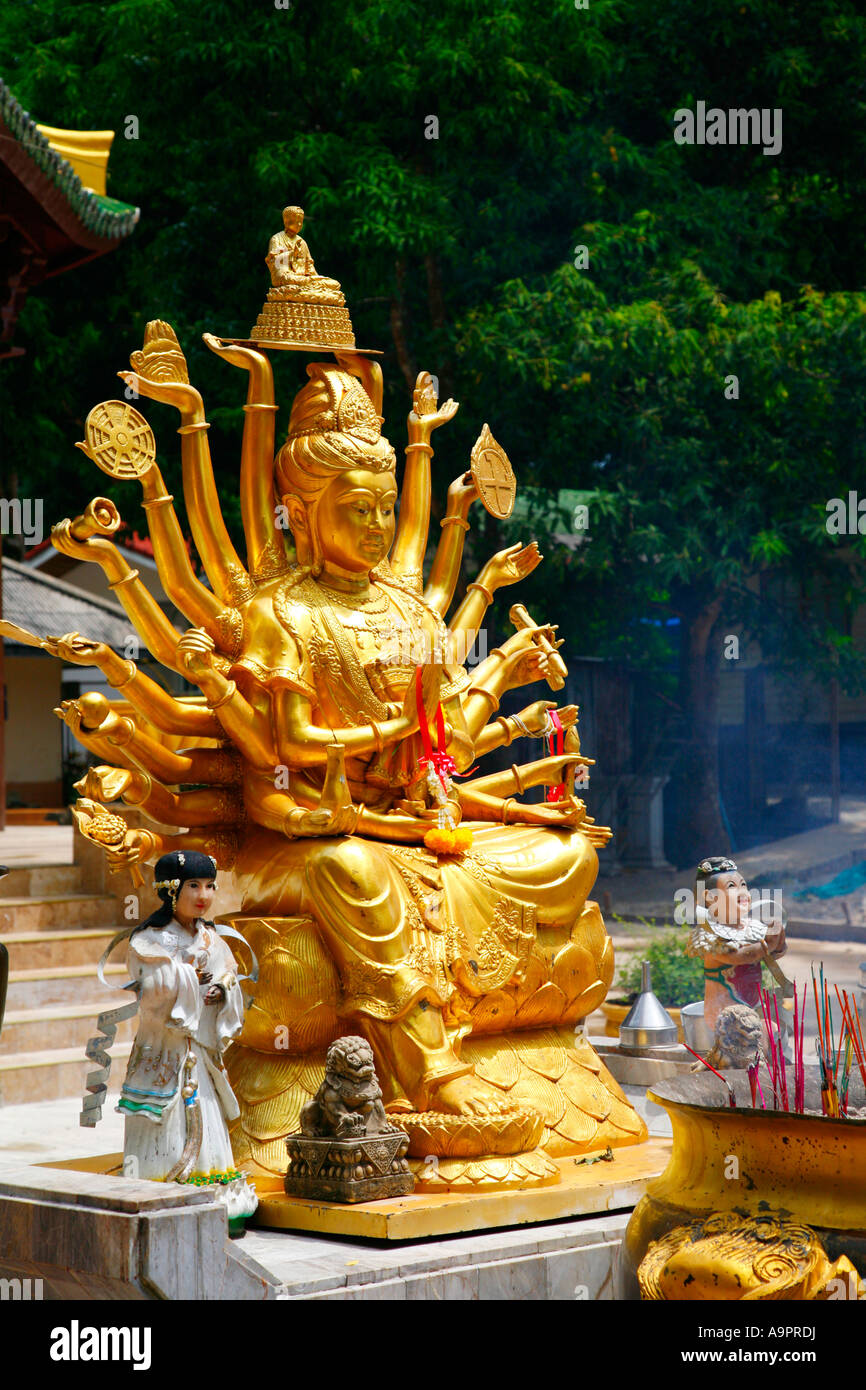 Buddhist Shrine Wat Tham Seua (Tiger Cave Temple), Krabi, Thailand ...