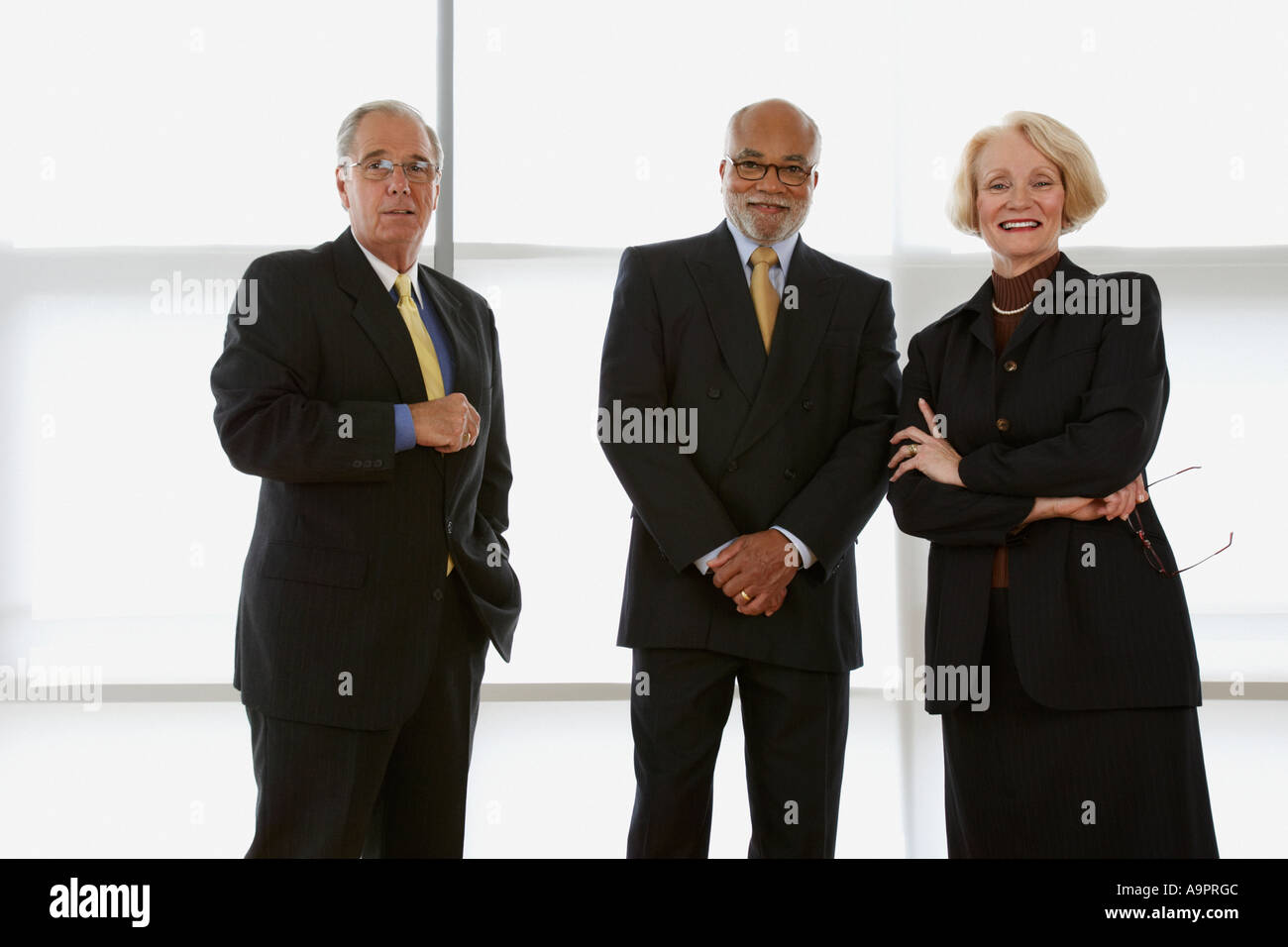 Portrait of three ceo's Stock Photo - Alamy