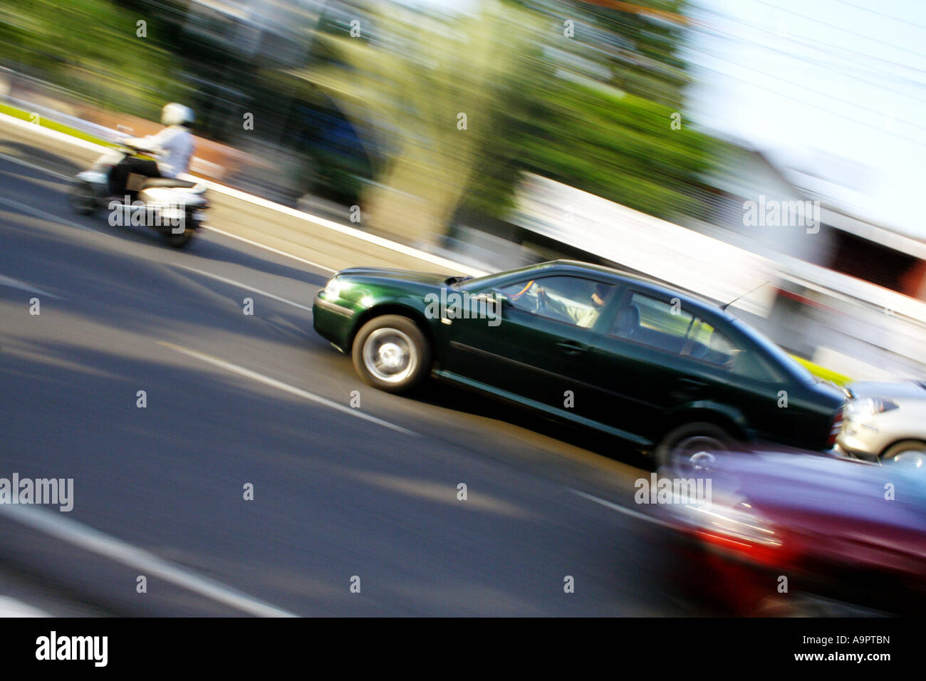 Side view of traffic moving, india hi-res stock photography and images ...
