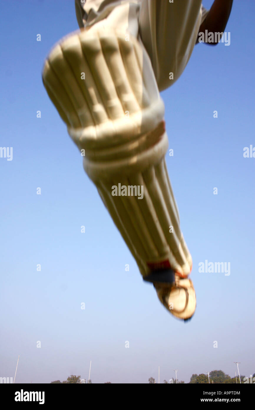A batsman running for the score Stock Photo - Alamy