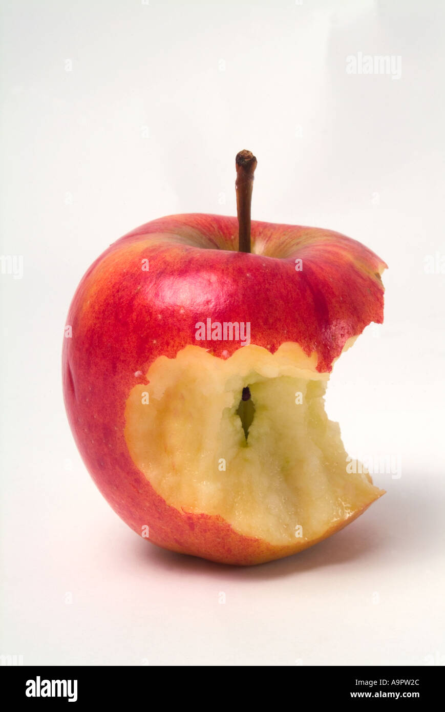 A half eaten apple Stock Photo - Alamy