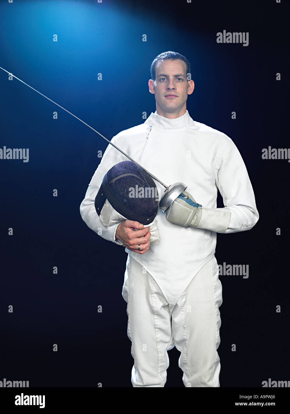 Fencer posing hi-res stock photography and images - Alamy
