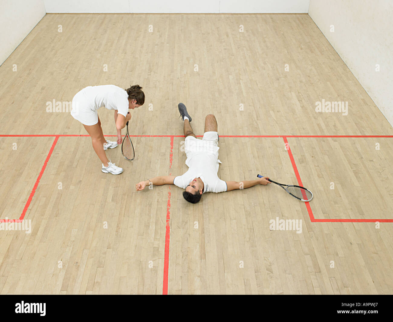 Squash players hi-res stock photography and images - Alamy