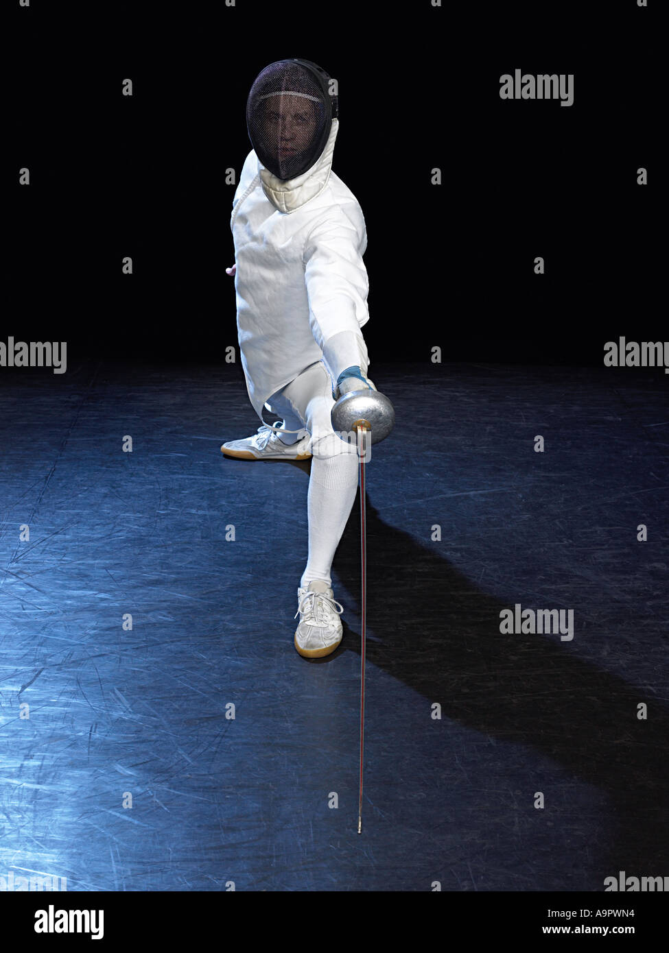 Fencer posing hi-res stock photography and images - Alamy