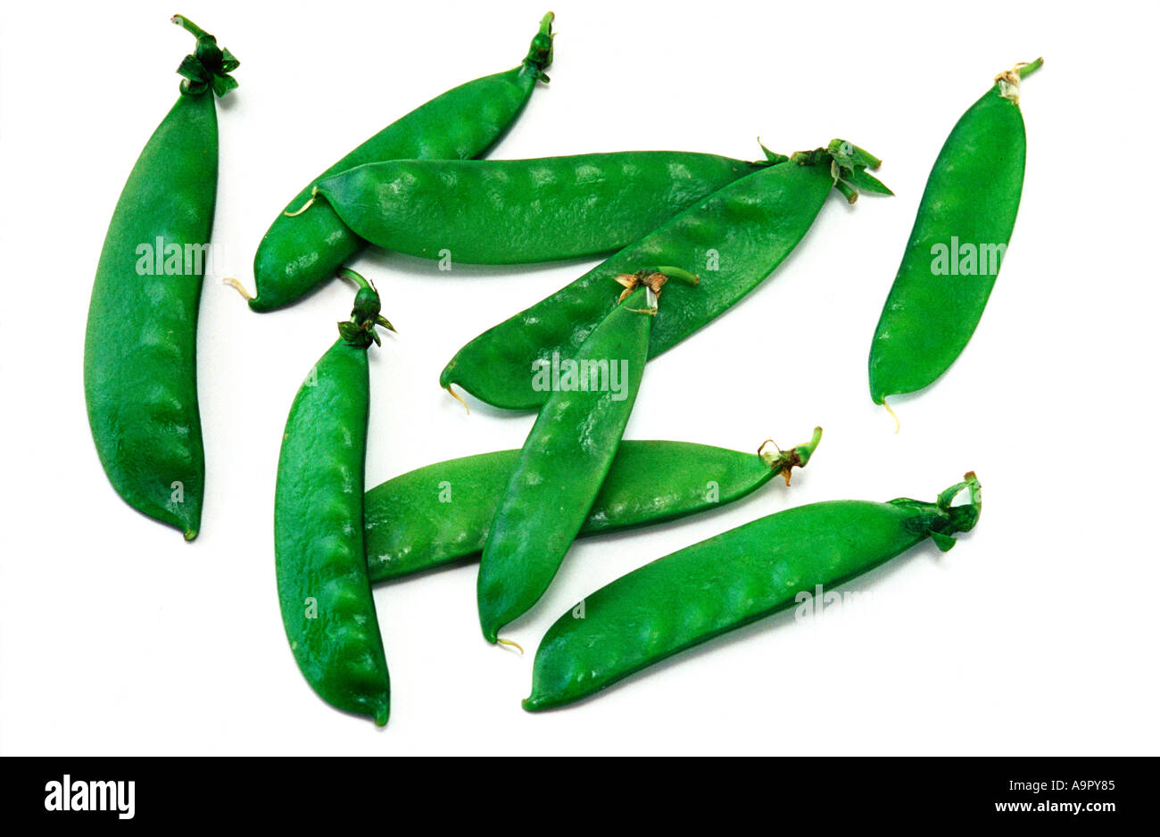 Mangetouts Food still life Stock Photo - Alamy