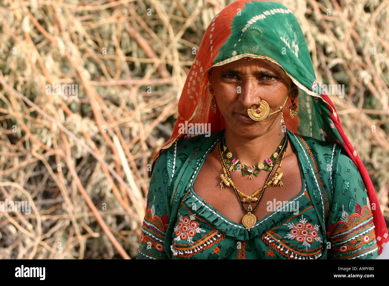 Rajasthani woman in traditional attire Stock Photo - Alamy